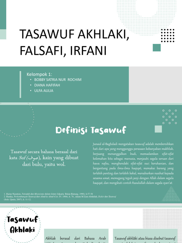 Kajian Tasawuf: Akhlaki, Falsafi, Irfani | PDF | Agama & Spiritualitas