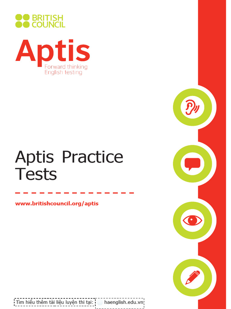 Aptis Practice Tests: Tìm hiểu thêm tài liệu luyện thi tại: haenglish ...