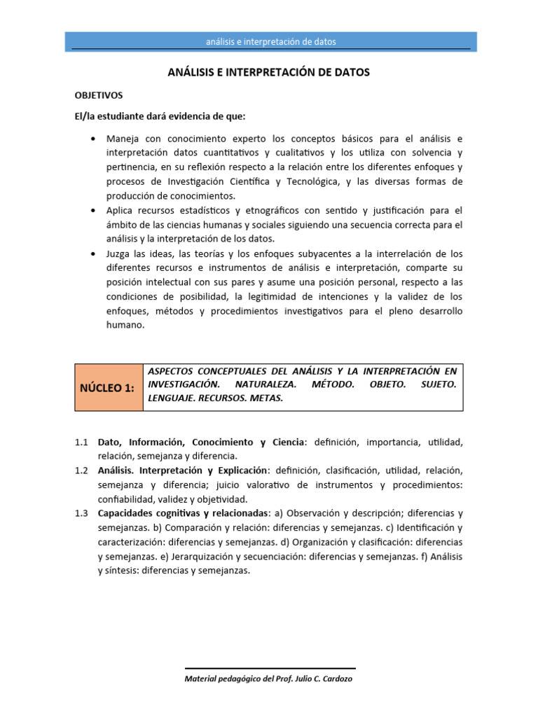 Análisis E Interpretación De Datos Pdf – BSBF
