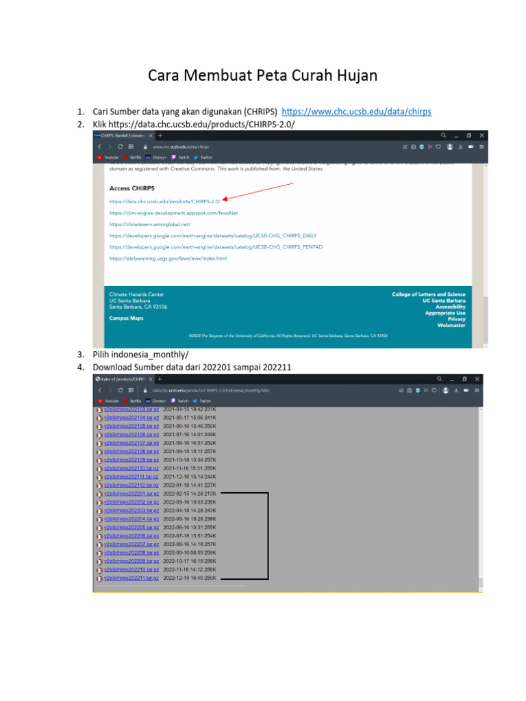 Cara Membuat Peta Curah Hujan | PDF | Komputer