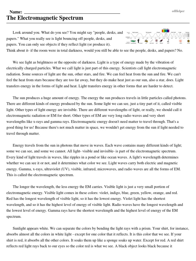 EM Spectrum | PDF