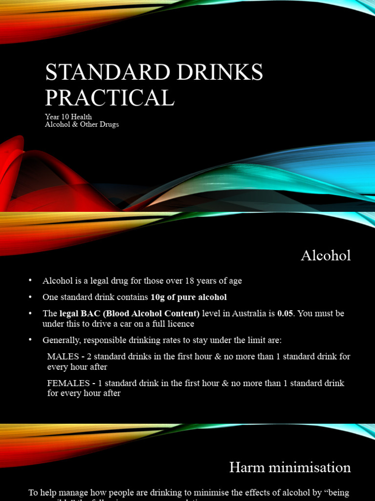 Understanding Standard Drinks and Limits | PDF | Drink | Alcoholic ...