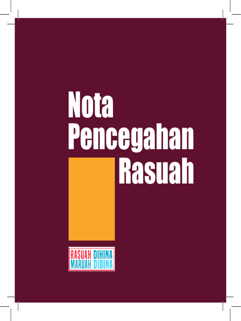 Buku Nota Pencegahan Rasuah SPRM | PDF