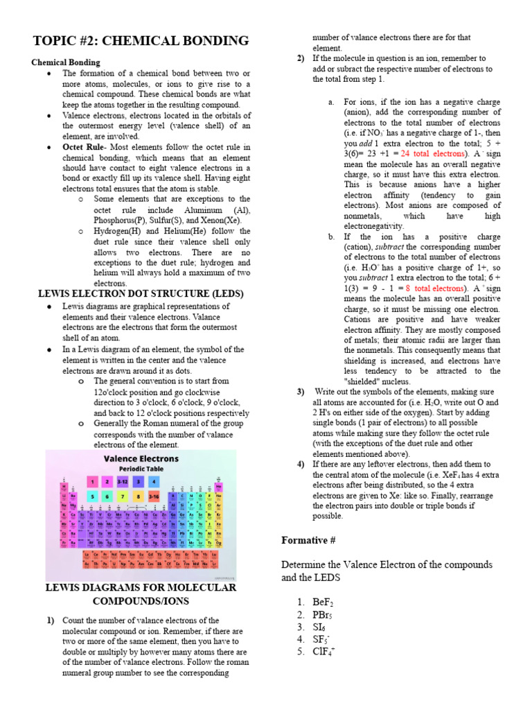 Chemical Bonding | PDF | Ion | Chemical Bond