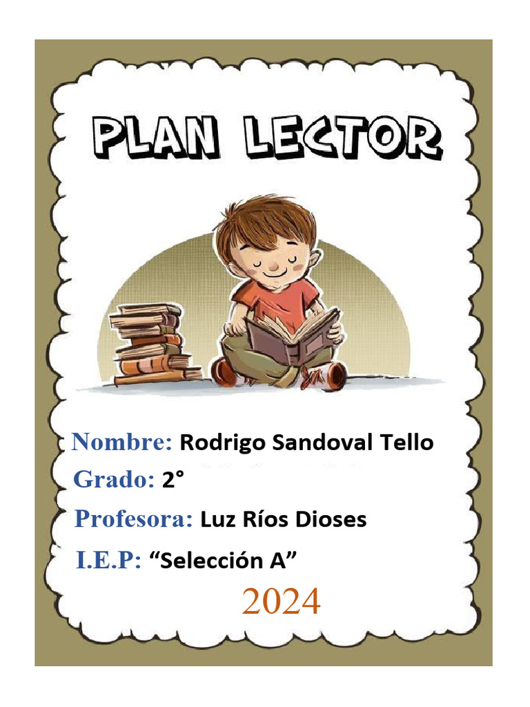CARATULA PLAN LECTOR | PDF