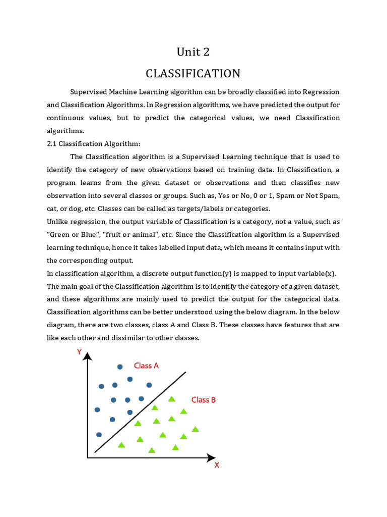 ML Notes UT-2 | PDF | Support Vector Machine | Statistical Classification