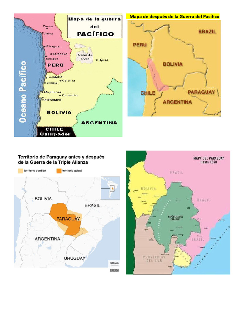Mapa de después de la Guerra del Pacífico | PDF