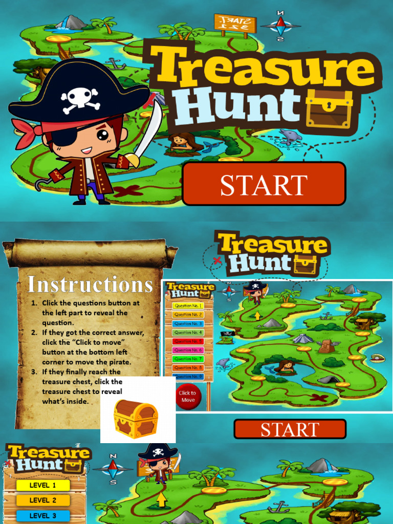 Pirate Treasure Quiz Game Guide | PDF | Games & Activities