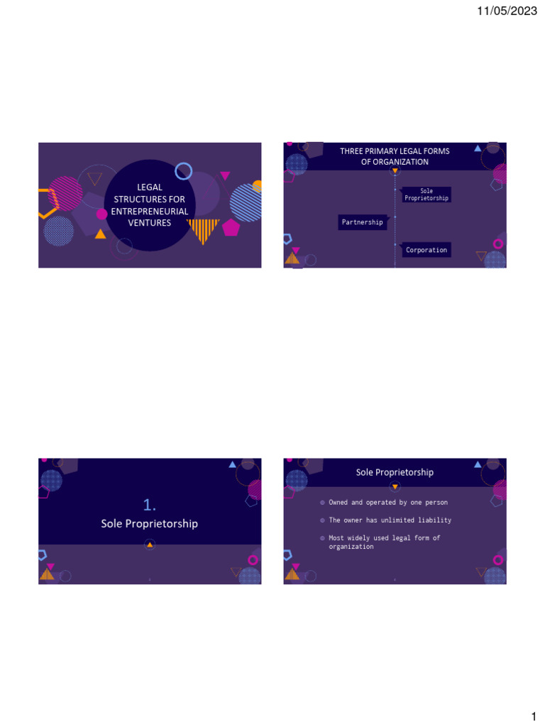 Entrep Presentation | PDF | Partnership | Corporations