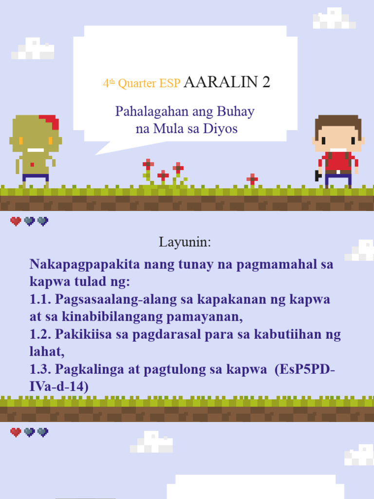 ESP 4th Aralin 2 | PDF