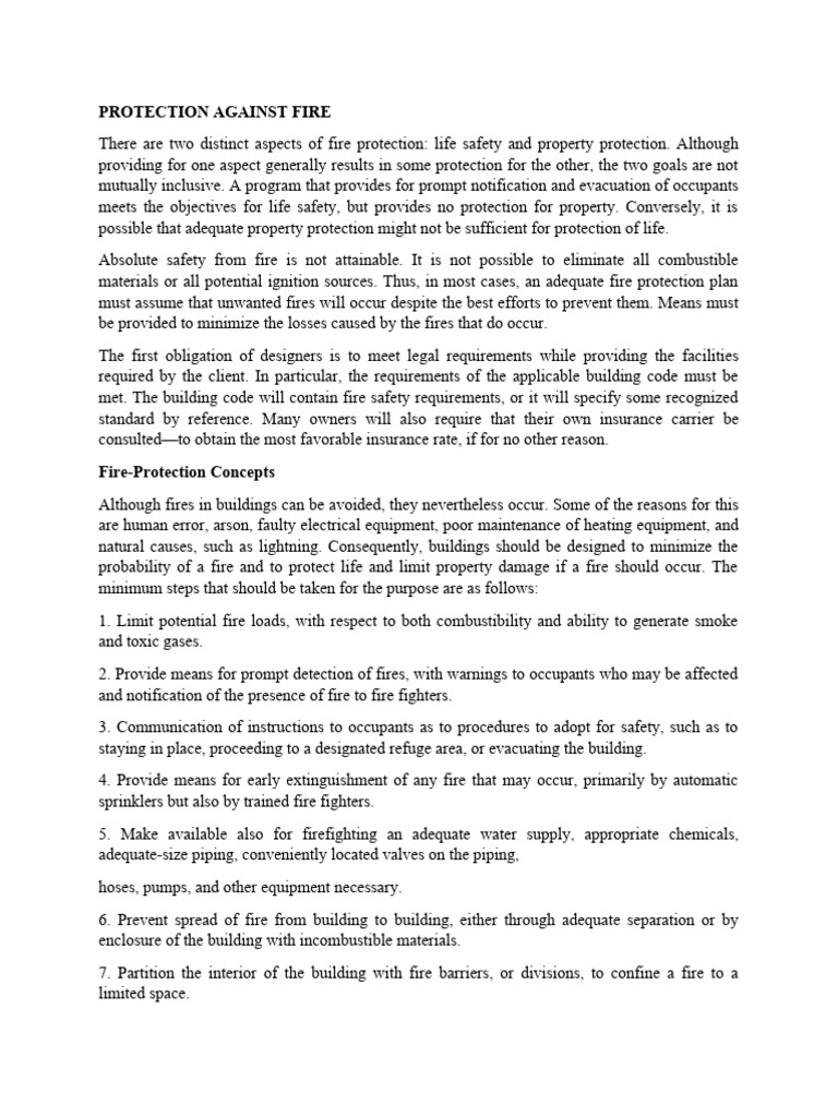 Fire Protection | PDF | Fire Sprinkler System | Fires