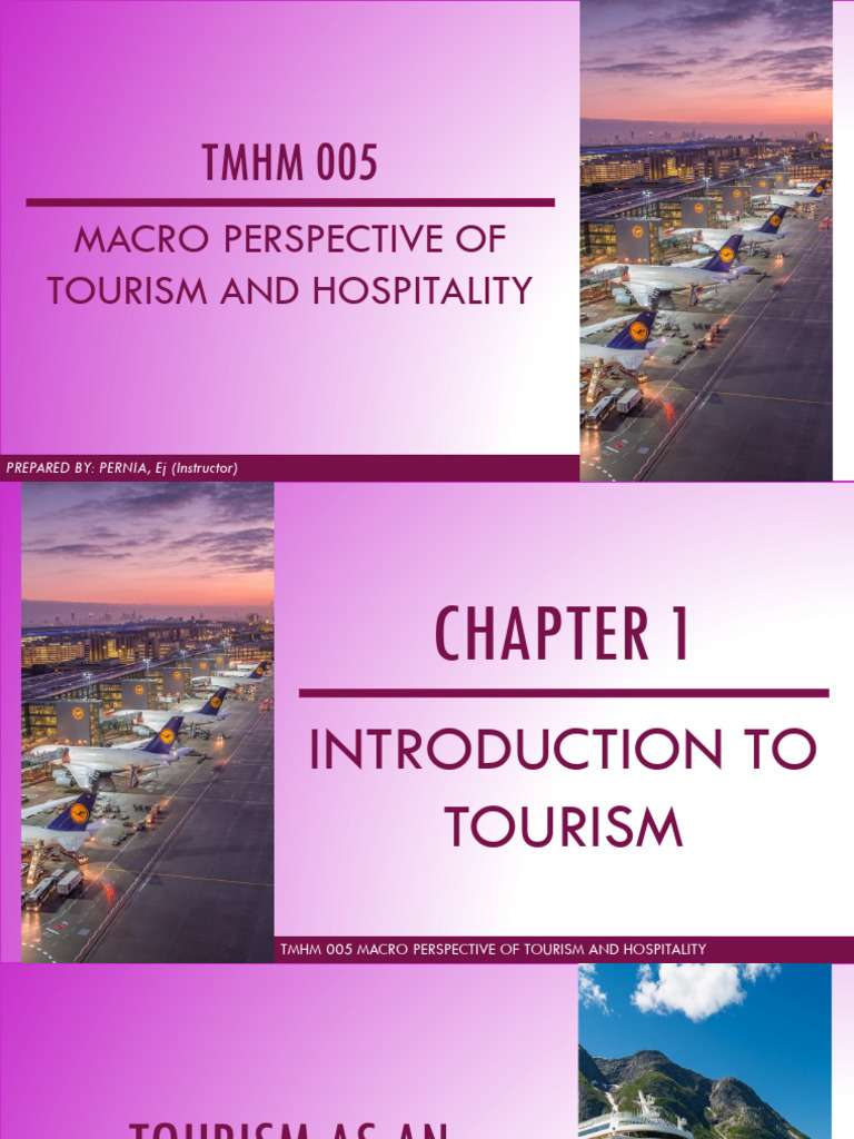 Tourism & Hospitality Overview | PDF | Tourism | Macroeconomics