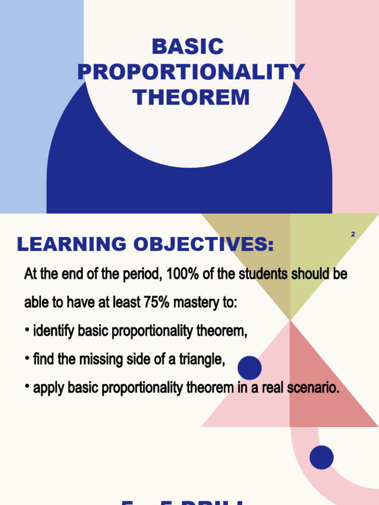 Final Basic Proportionality Theorem | PDF | Triangle | Mathematics