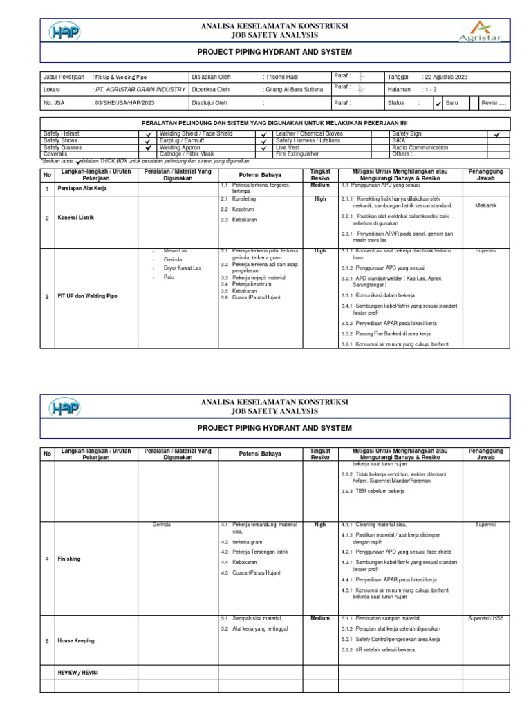 Jsa Fit Up & Welding Pipe | PDF