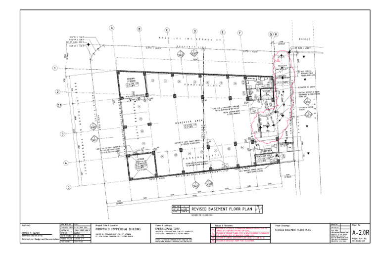 A-2.0r Revised Basement Floor Plan | PDF