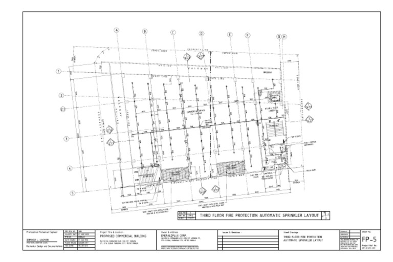 FP-5 - 3F Sprinkler Layout | PDF