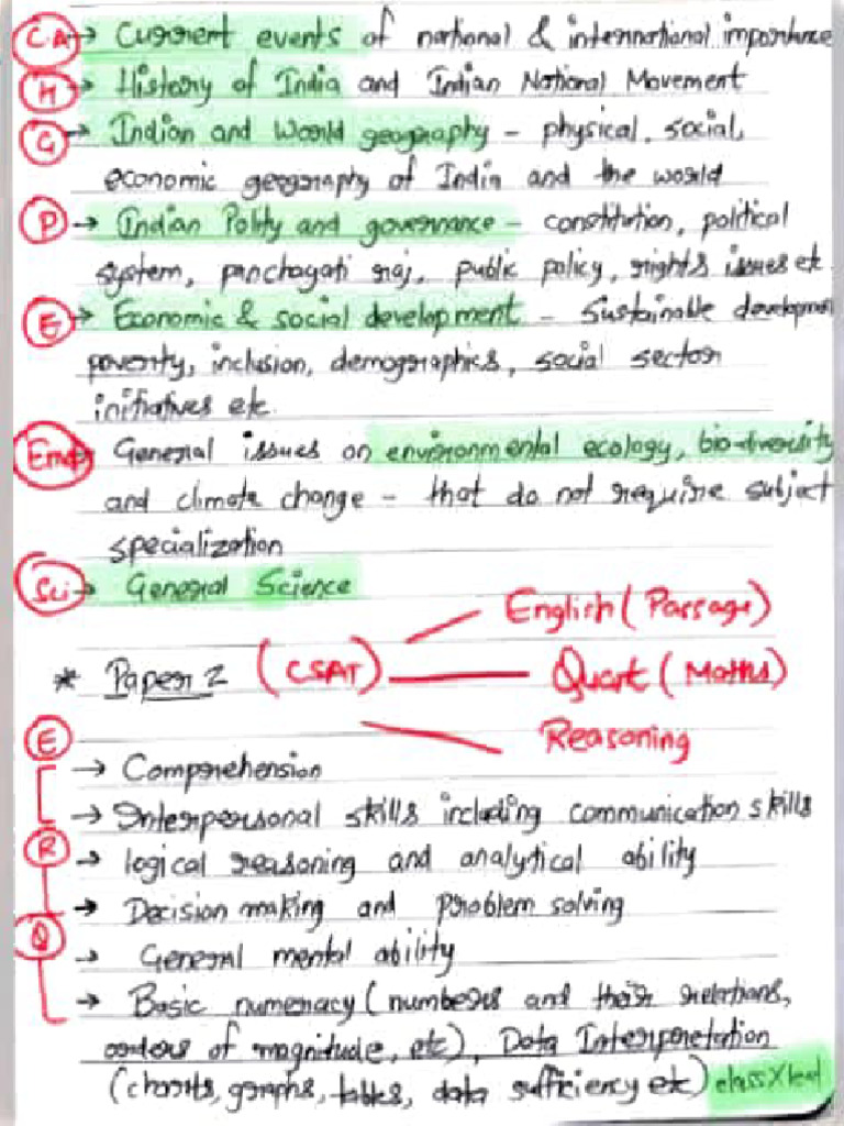 Upsc Syllabus. | PDF