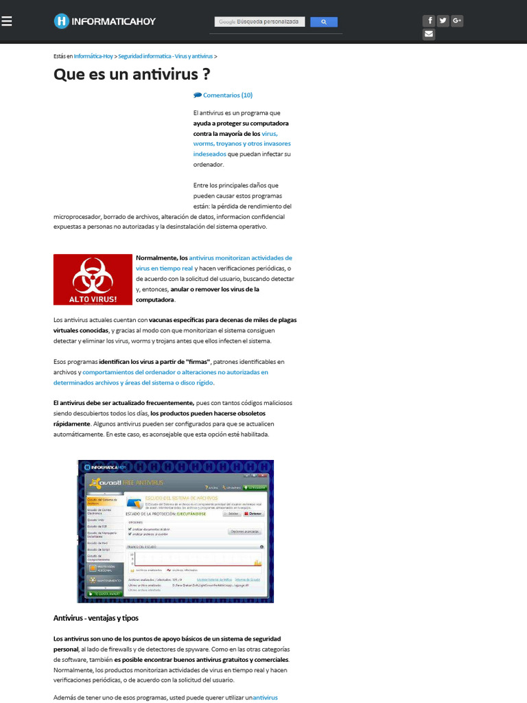 Qué Es Un Antivirus | PDF | Virus de computadora | Informática