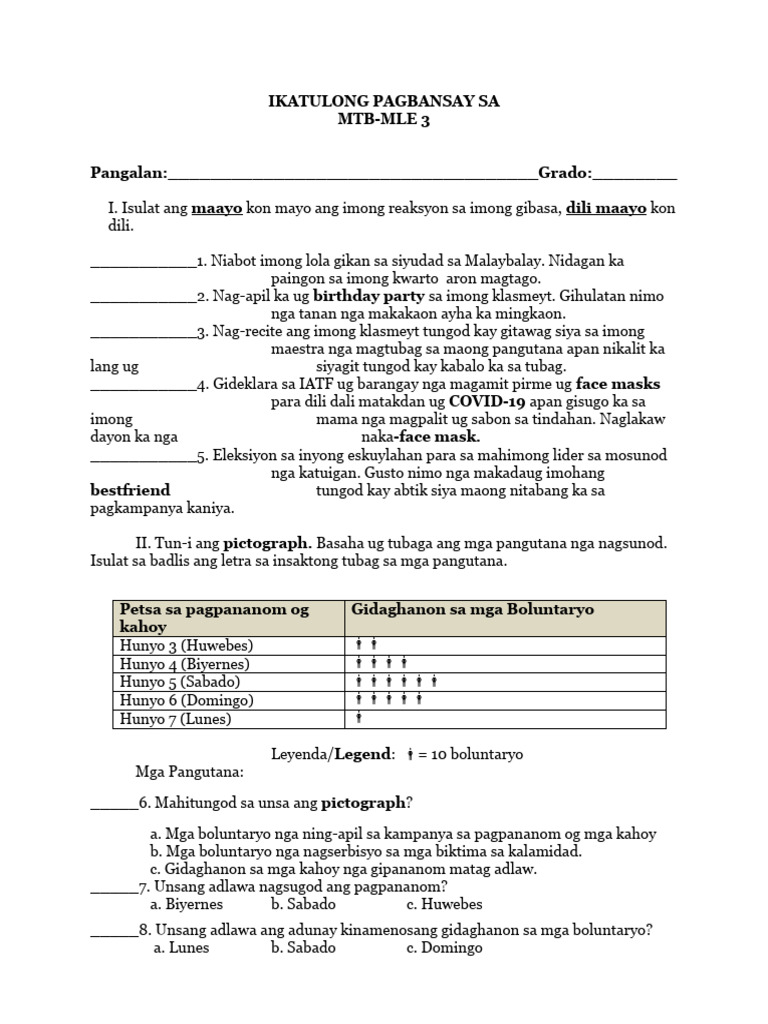 MTB MLE 3_Q3_PT | PDF