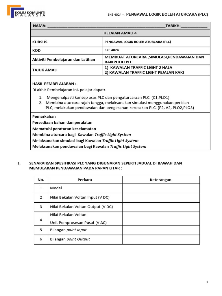 Amali 4 Traffic 2 Hala Pejalan Kaki | PDF