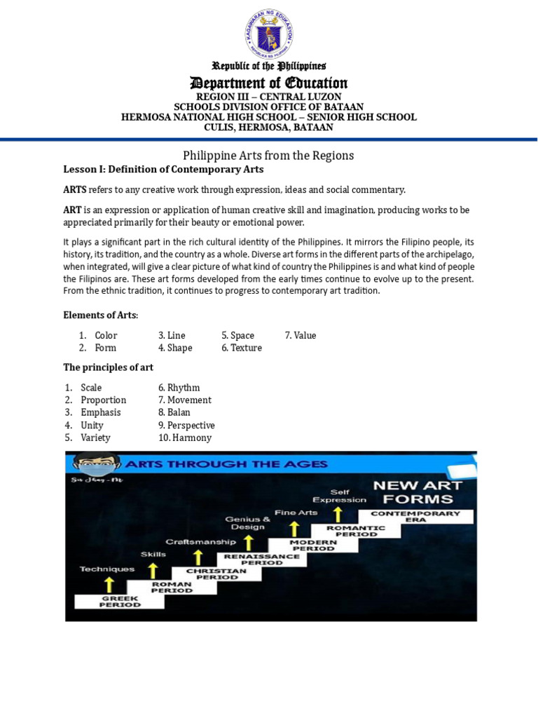 CPAR Lecture Note ABM12A ABM12E HUMSS12E HUMSS12A | PDF | The Arts ...
