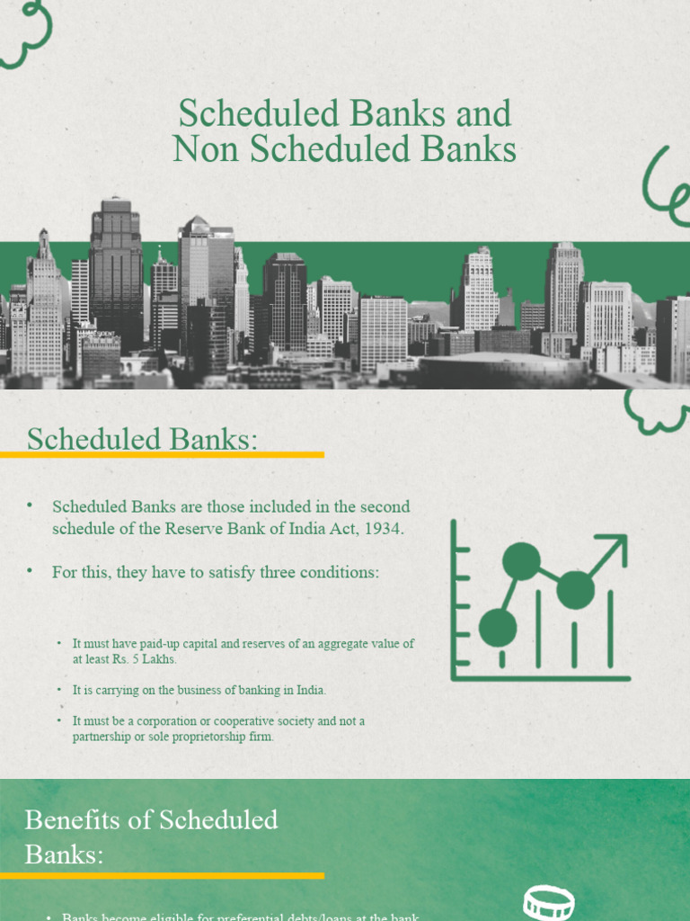 Schedule Bank and Non Schedule Bank | PDF | Finance & Money Management