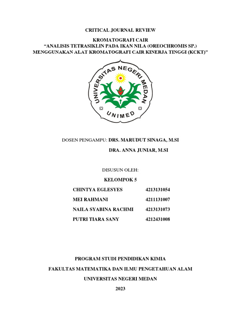 CJR - Kelompok 5 - Kromatografi Cair | PDF