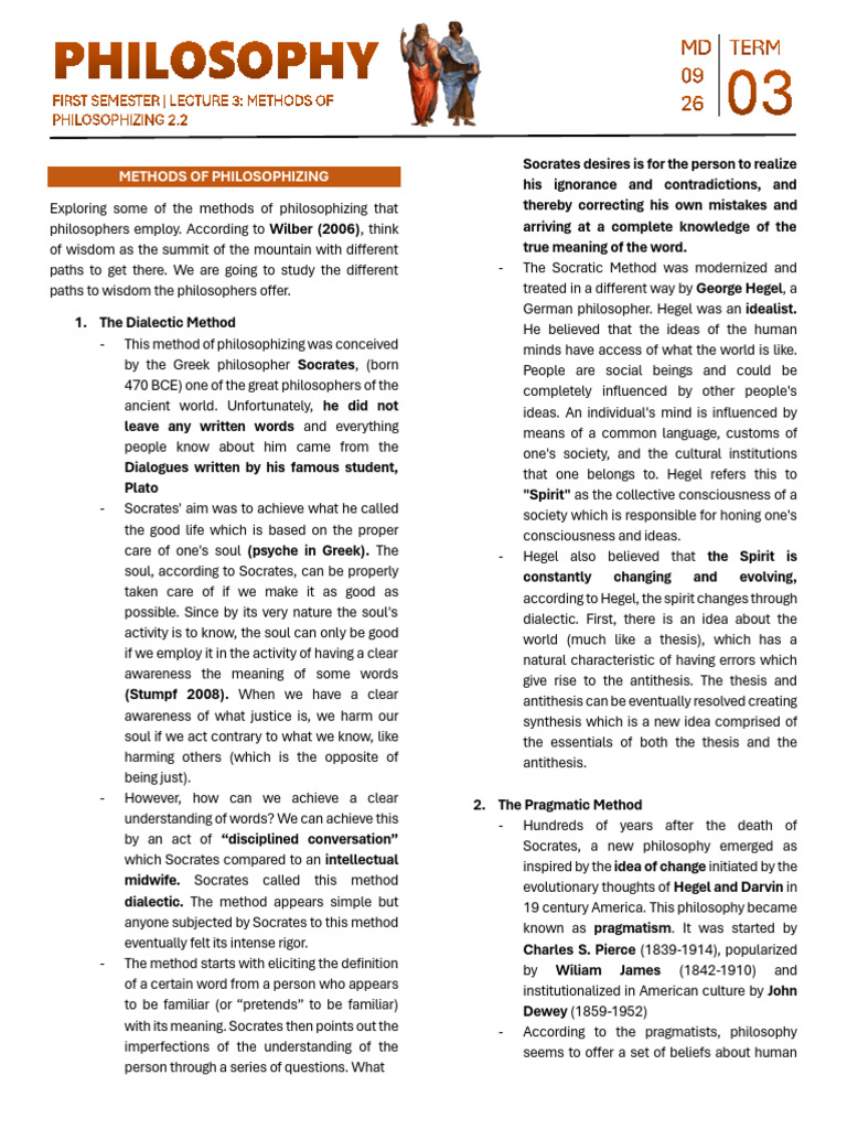 Philo Lesson 3 | PDF | Existentialism | Phenomenology (Philosophy)