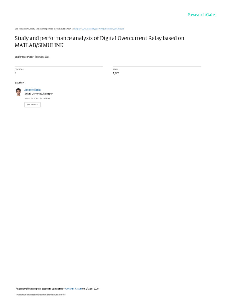 Study and Performance Analysis of Digital Overcurrent Relay Based On ...