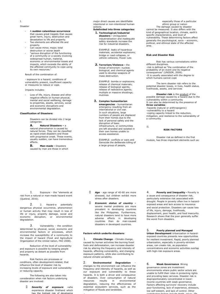 DRRR Reviewer | Download Free PDF | Hazards | Natural Disasters