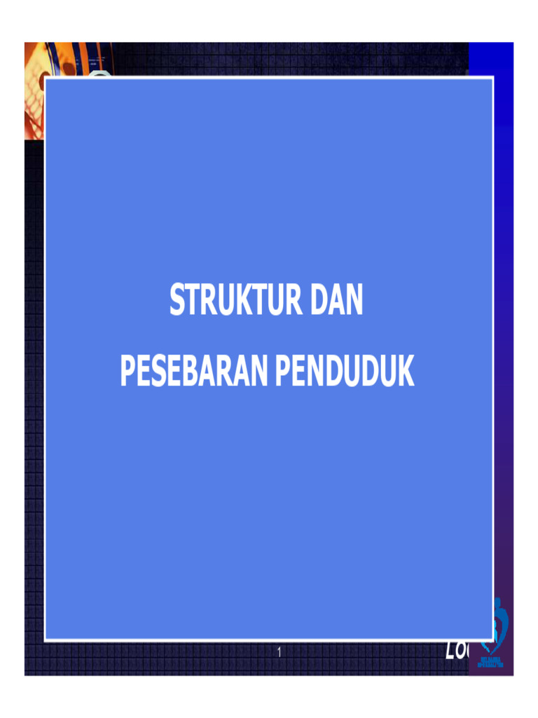 Struktur dan Persebaran Penduduk | PDF