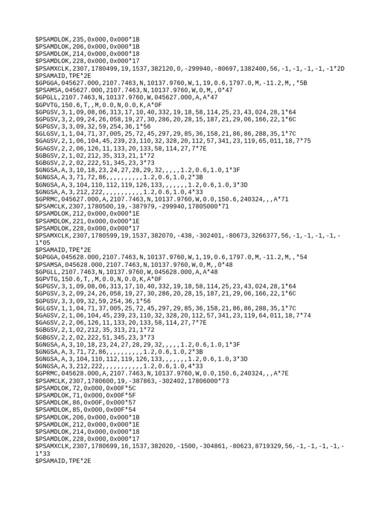 GPS Data Stream Analysis | PDF