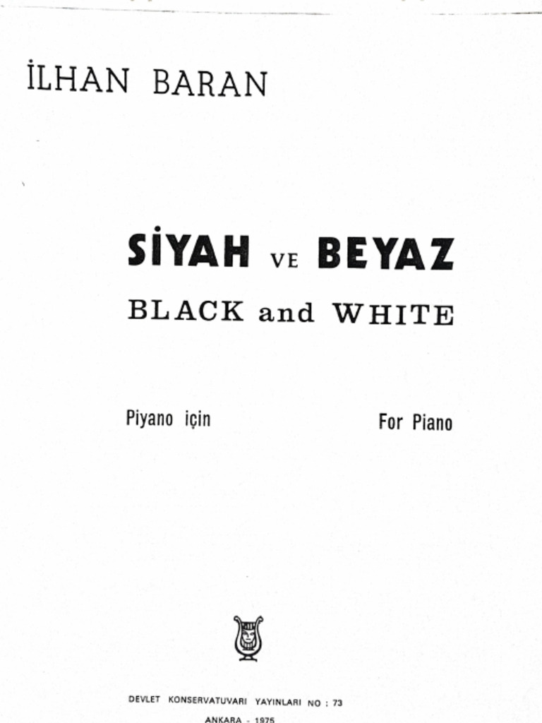Siyah ve Beyaz | PDF
