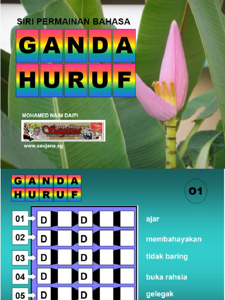 Permainan Ganda Huruf | PDF | Artes Linguísticas e Disciplina