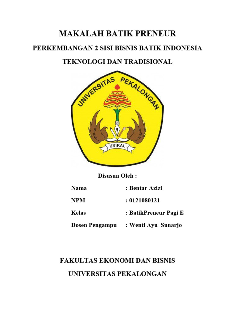 BATIK Preneur | PDF | Seni