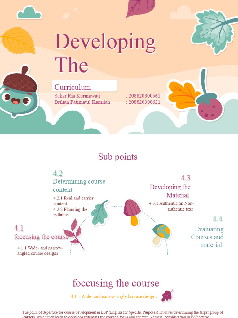 Developing The Curriculum (ESP) | PDF | Learning | Curriculum