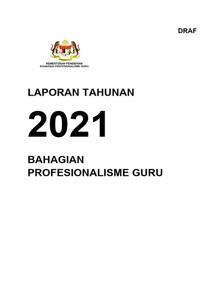 Draf Buku Laporan Tahunan 2021 BPG | PDF