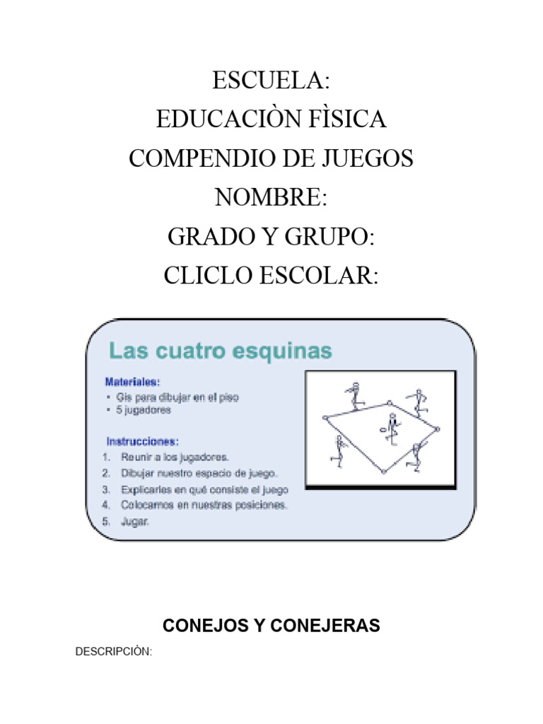 Ejemplo de Compendio de Juegos | PDF