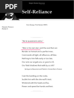 Self Reliance by Ralph Waldo Emerson (TEXT) | PDF | Ralph Waldo Emerson ...