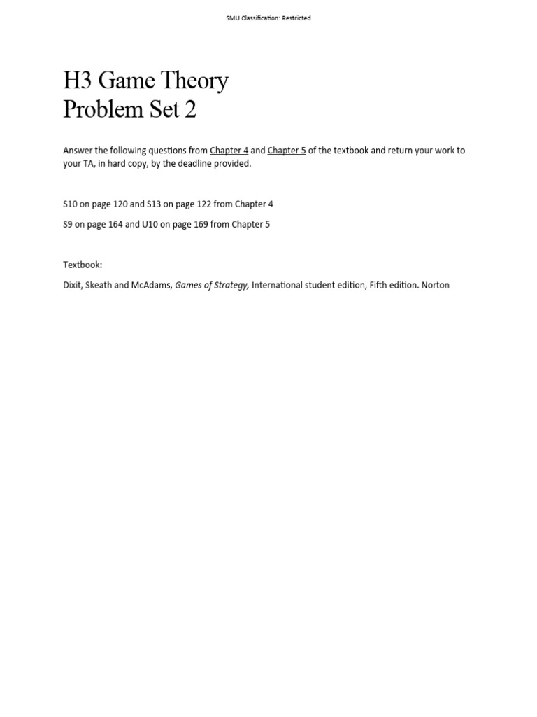 Problem Set 2 | PDF