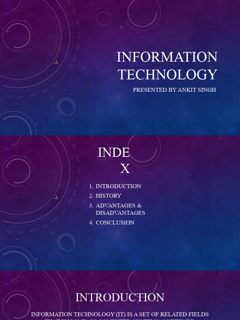 Overview of Information Technology | PDF | Information Technology ...