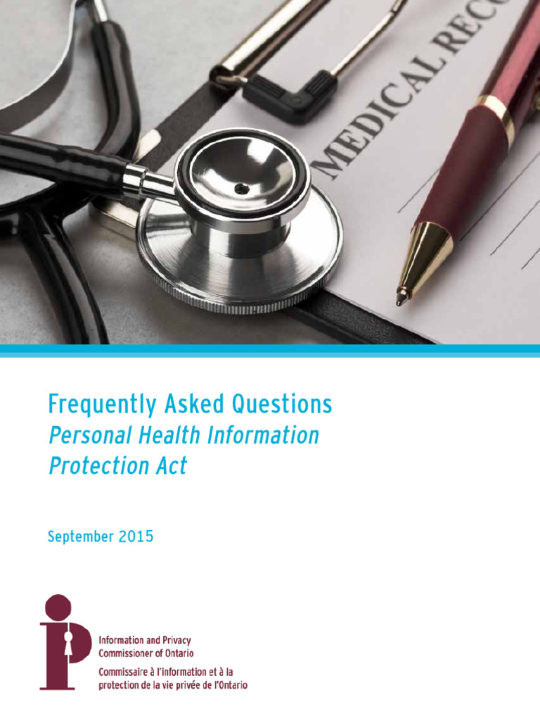 Phipa Faq | Download Free PDF | Health Informatics | Discovery (Law)