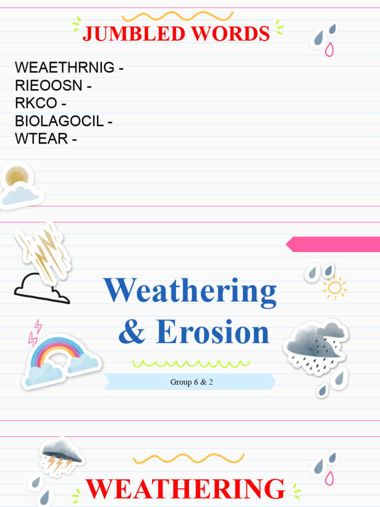 Weathering and Erosion Explained | PDF | Weathering | Erosion