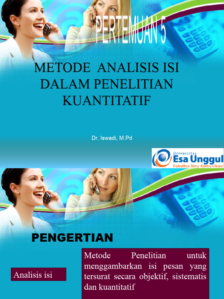 Metode Analisis Isi dalam Penelitian | PDF