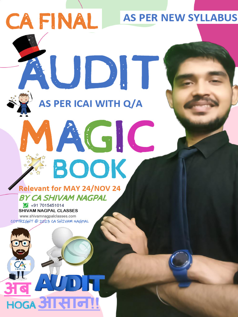 Audit Magic Book May 24 Cfs Audit As Per New Syllabus by CA Shivam | PDF | Audit | Depreciation