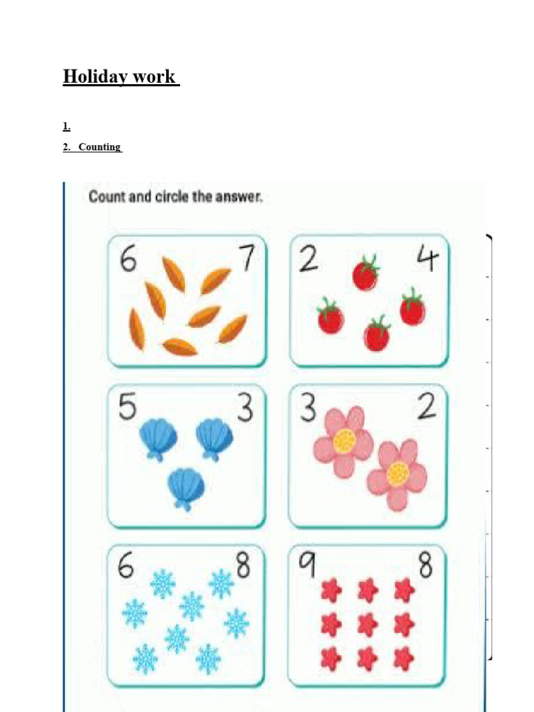 Ecd A Holiday Work 2024 Term 1 | PDF | Home & Garden