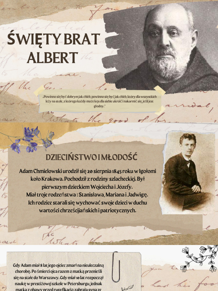 SWIETY BRAT ALBERT Prezentacja | PDF