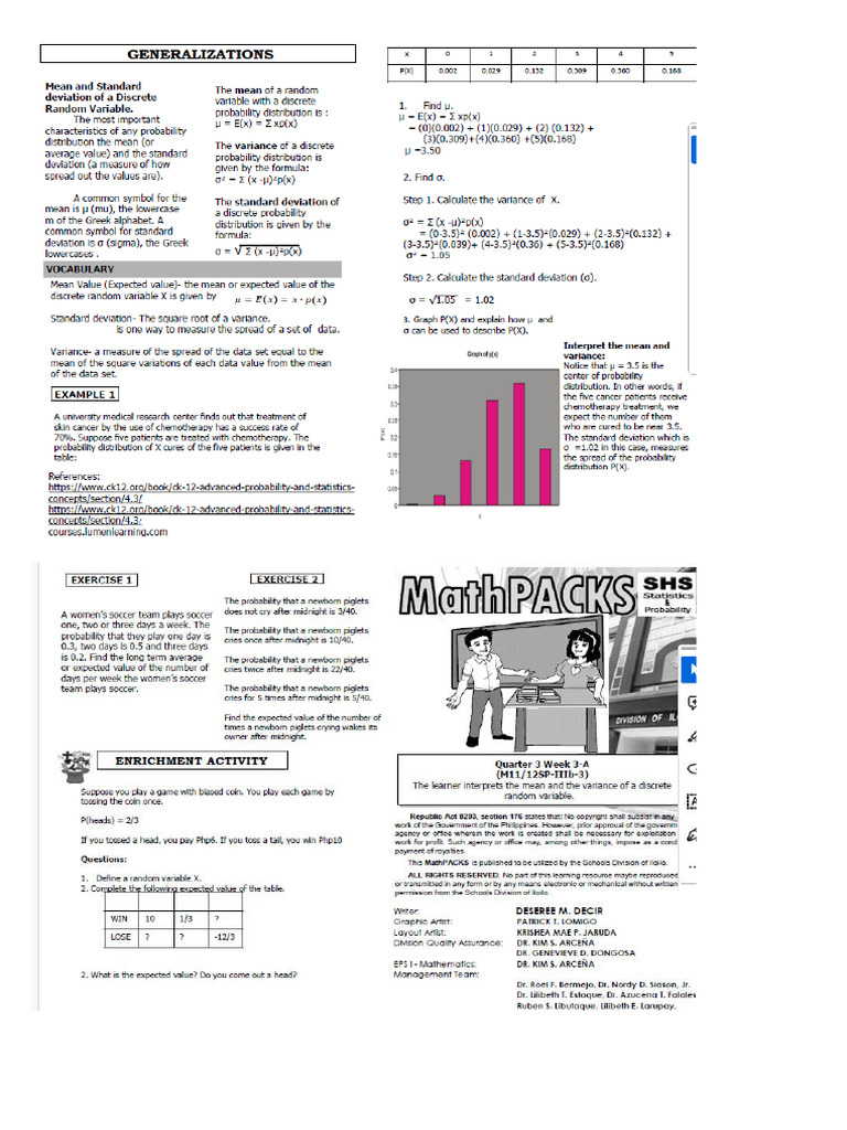Stat and Prob Q3 W3 | PDF