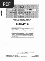 Collection of Muet 2020 Sample Writing Questions | PDF | Word