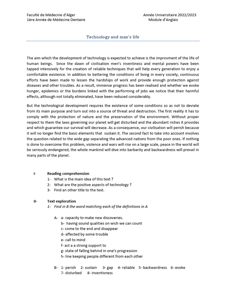 Cours1 230509 220603 | PDF | Foreign Language Studies | Science & Mathematics